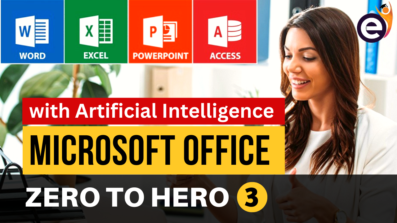 Microsoft Office Basics With AI Artificial Intelligence Word Excel PowerPoint Access Online ...
