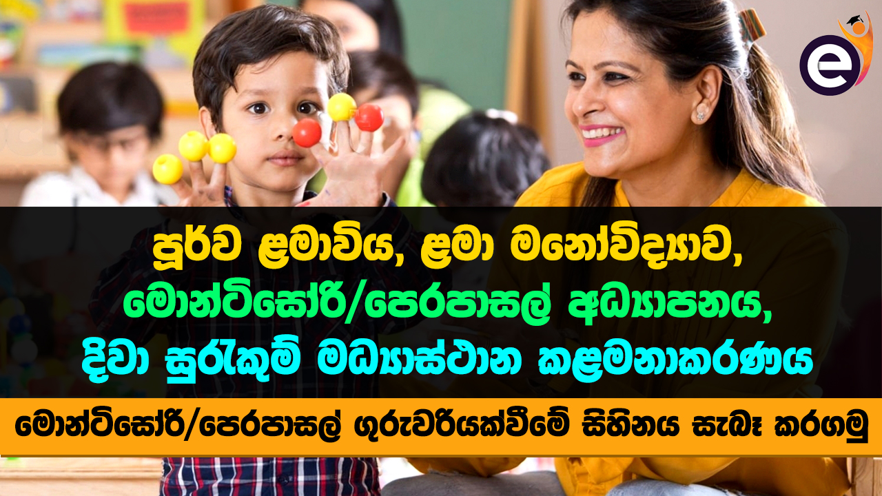 Montessori, Pre-School, Child Day Care, Teacher Training NVQ Level 4 ...